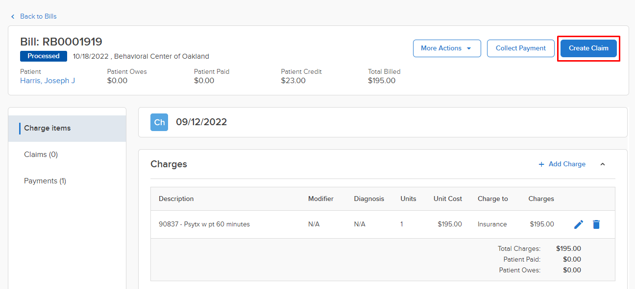 How to Create a Claim (RCM) – Remedly Help Center
