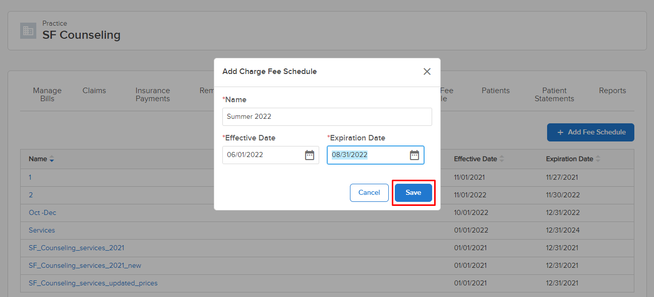 How to Upload Charge Fee Schedule (RCM) – Remedly Help Center