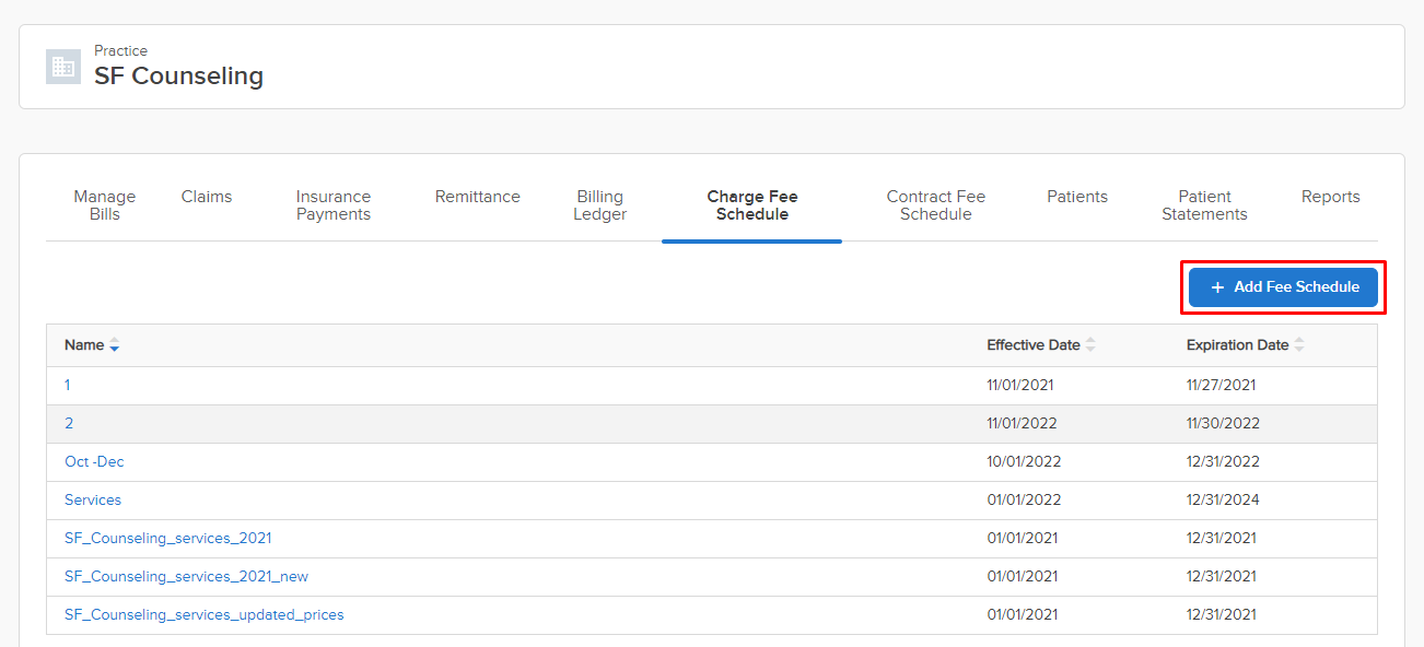 How to Upload Charge Fee Schedule (RCM) – Remedly Help Center