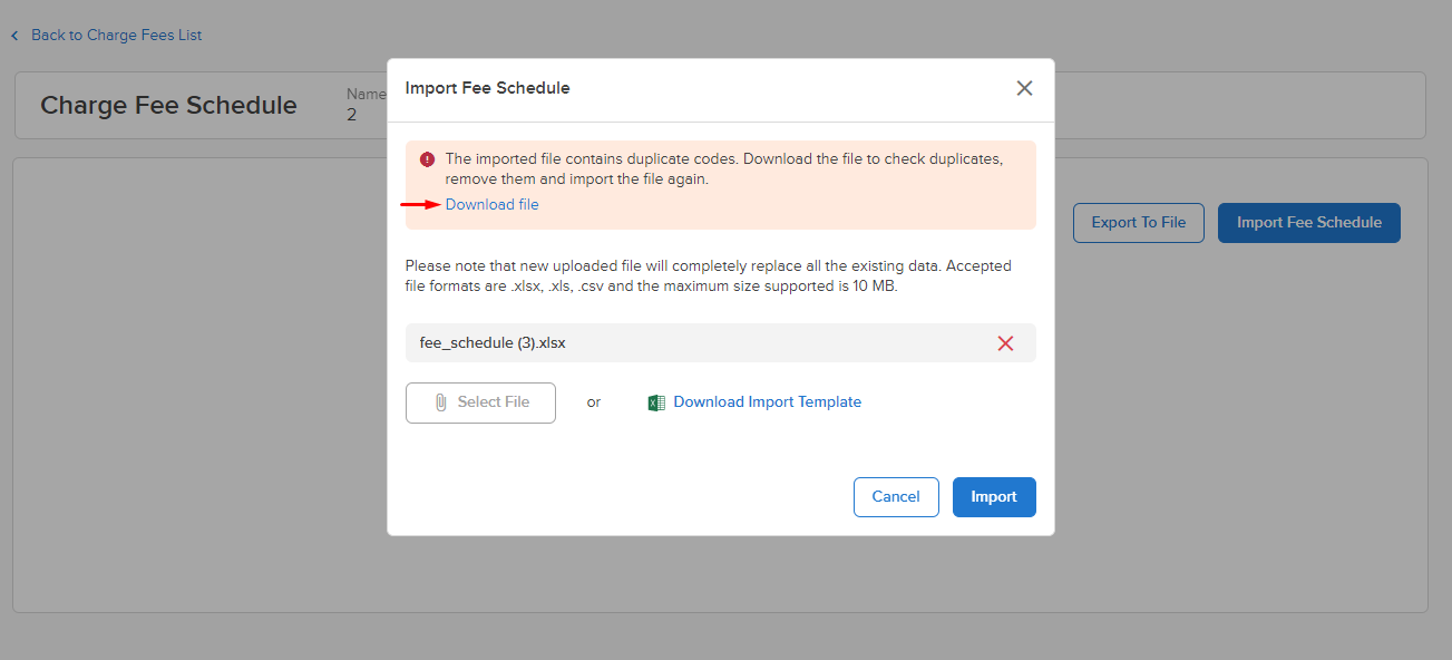 How to Upload Charge Fee Schedule (RCM) – Remedly Help Center
