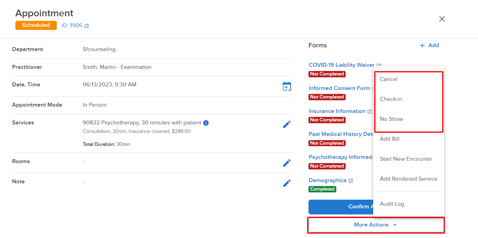 Appointment Statuses (EHR 2.0) – Remedly Help Center