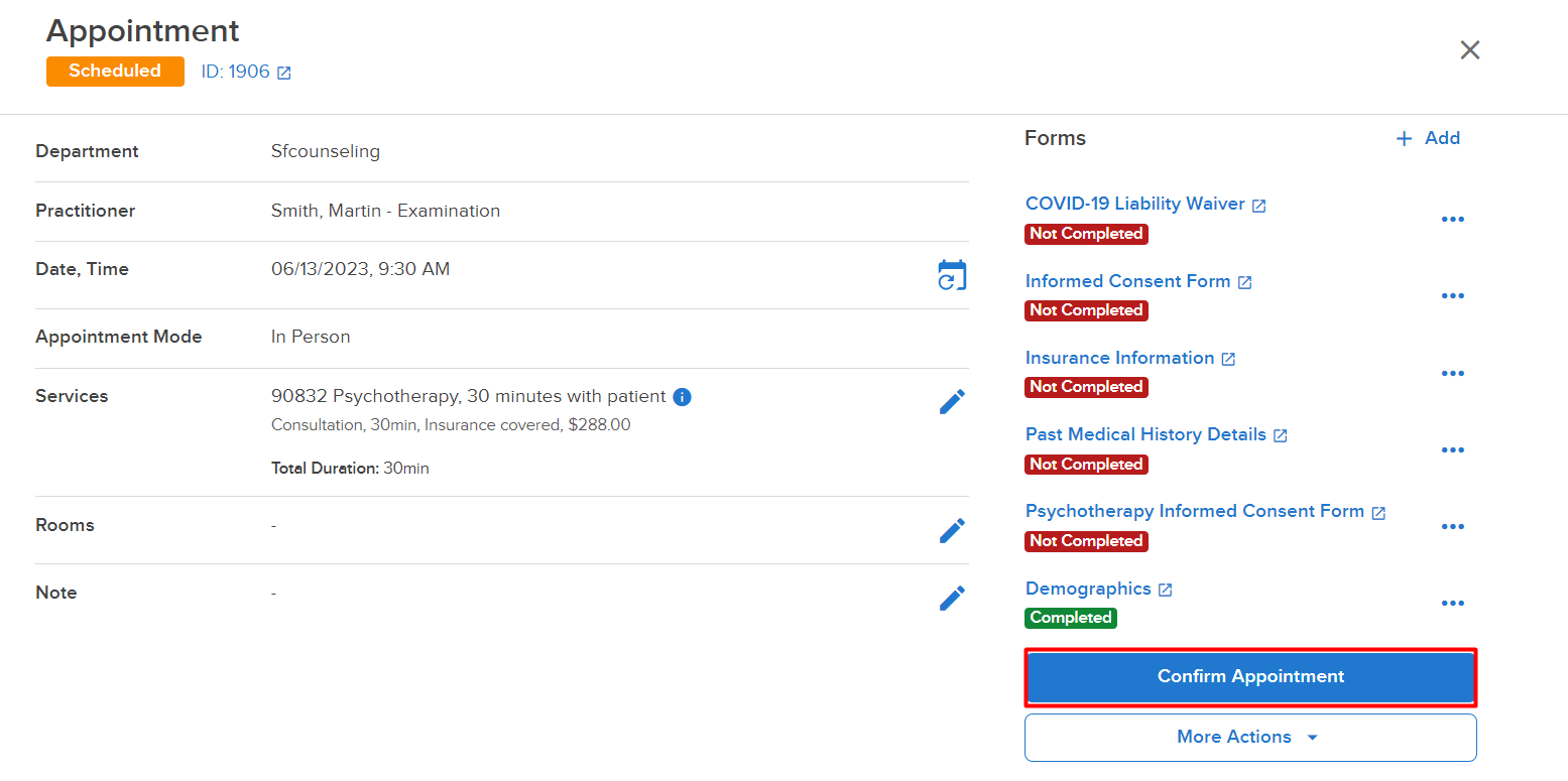 Appointment Statuses (EHR 2.0) – Remedly Help Center