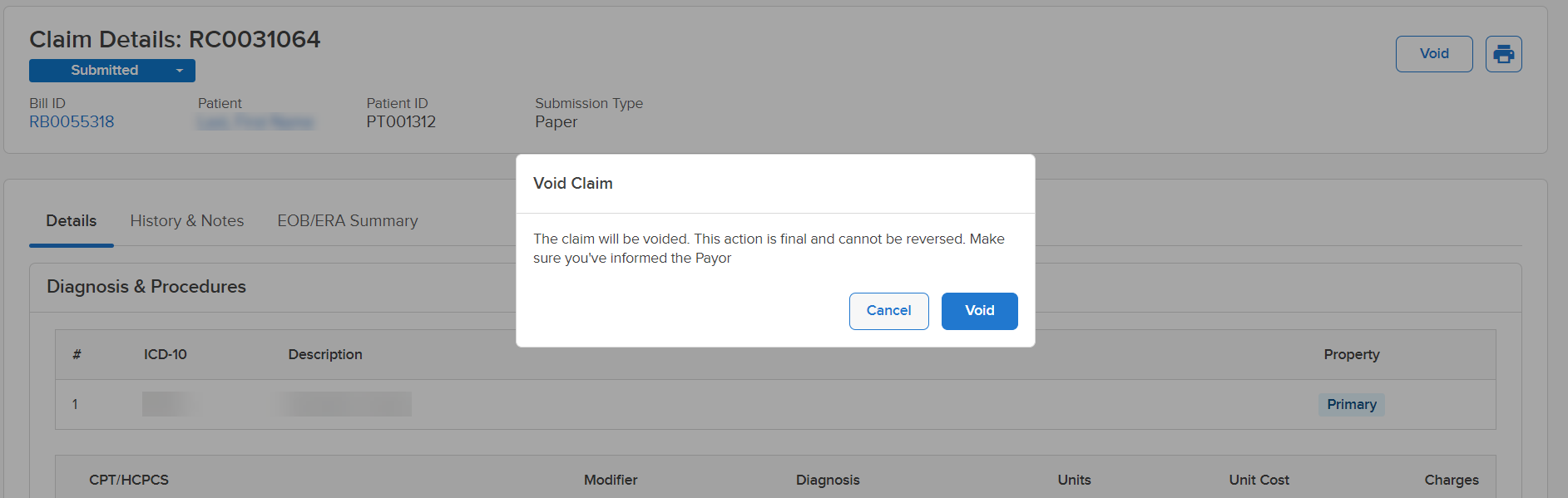 Understanding the Two Types of Claim Void (RCM) – Remedly Help Center